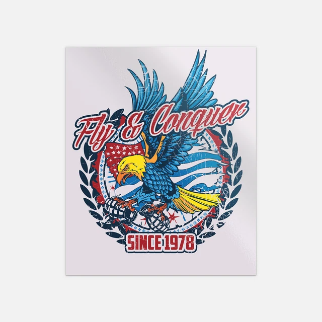 DOPASTICKER Fly And Conquer Sticker Decal Phone Decal Water Bottle ...