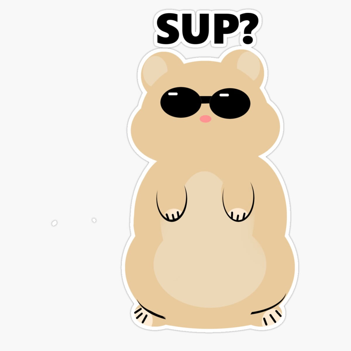 DOPASTICKER Fly Hamster Sticker, Phone Sticker Car Stickers, Birthday ...