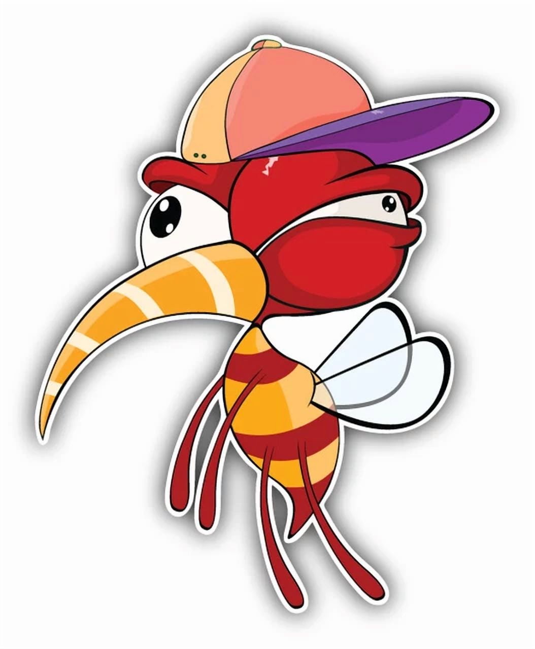 DOPASTICKER Fly Insect Cartoon Animal Sticker Decal Phone Decal Water ...