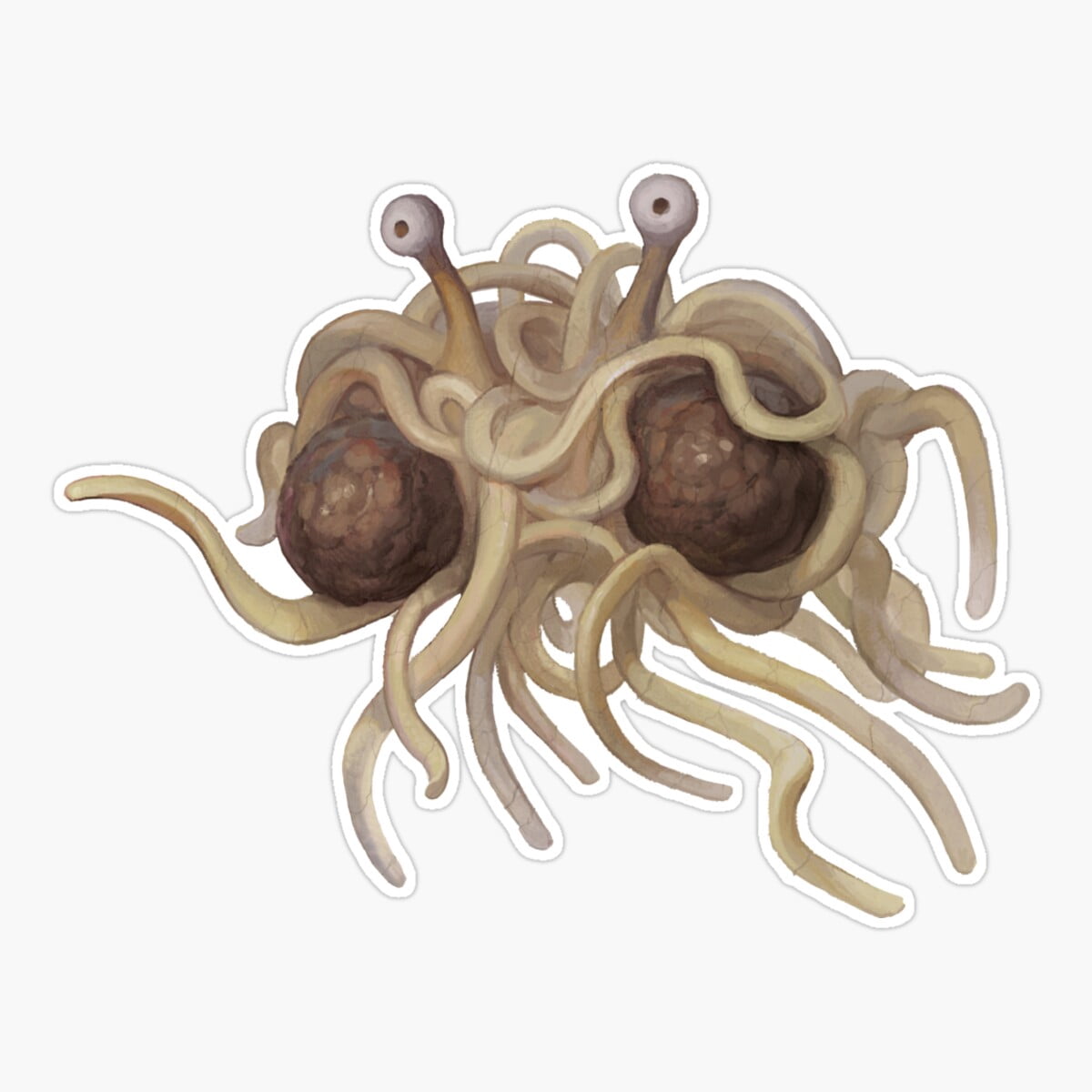 DOPASTICKER Flying Spaghetti Monster Sticker, Phone Sticker Car ...
