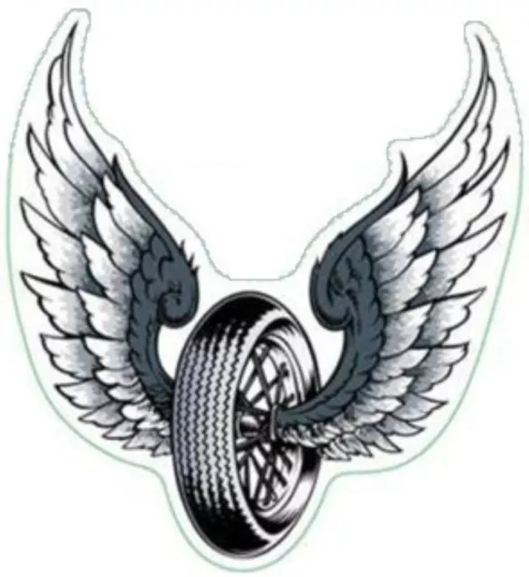 DOPASTICKER Flying Wheel Sticker Laptop Sticker Window Phone Decal ...