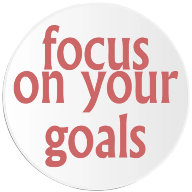 DOPASTICKER Focus On Your Goals, Motivation Inspiration Phone Decal ...