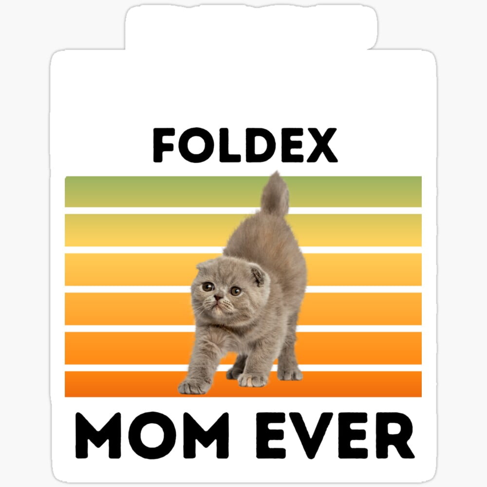 DOPASTICKER Foldex Cat Mom Lovers, Mothers Day Gift Foldex Lovers ...