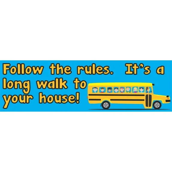 DOPASTICKER Follow The Rules Bus Driver Sticker Phone Sticker, Latop ...