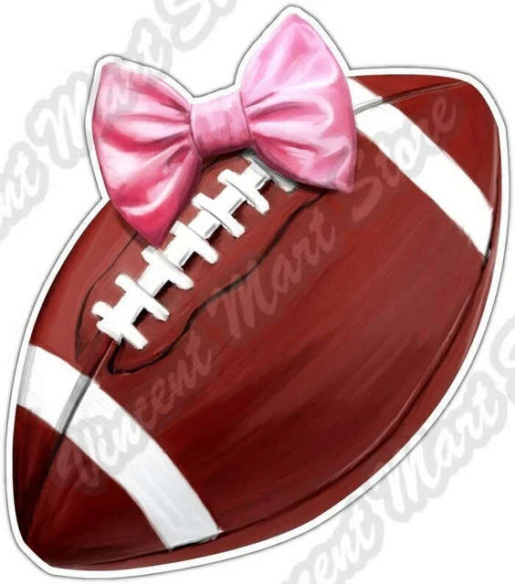 DOPASTICKER Football Bow Girl Sport Athletics Ball Car Sticker Decal ...