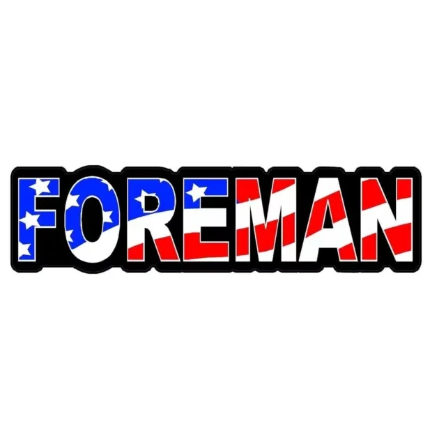 DOPASTICKER Foreman American Flag Sticker Phone Decal Water Bottle ...