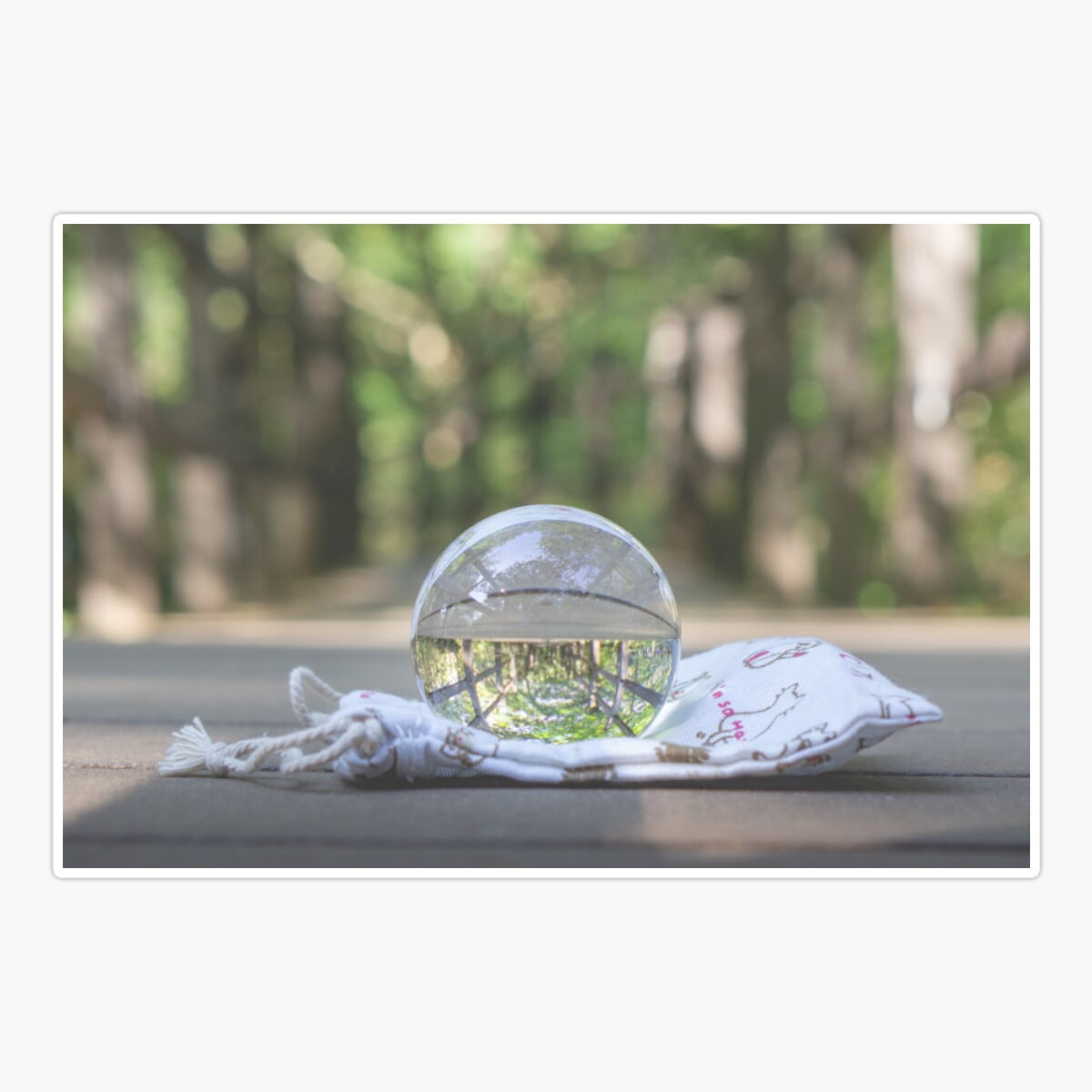 DOPASTICKER Forest Glass Ball, Transparent, Emotional Sticker, Phone ...