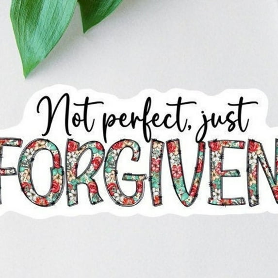 DOPASTICKER Forgiven Sticker, Affirmation Stickers, Laptop Sticker ...