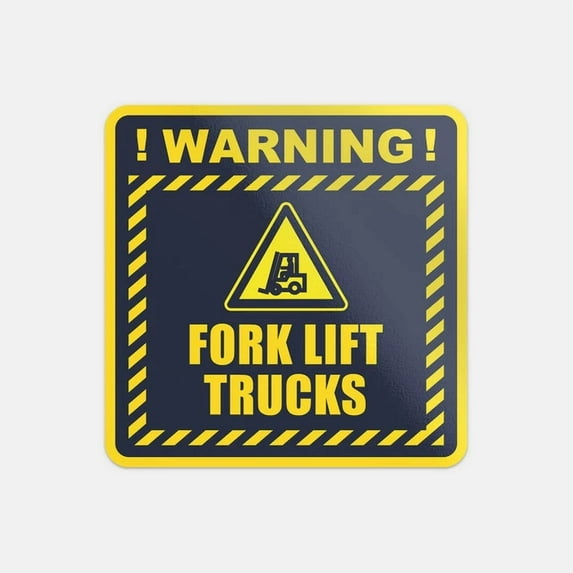 DOPASTICKER Fork Lift Trucks Warning Sign Sticker Decal Phone Decal ...