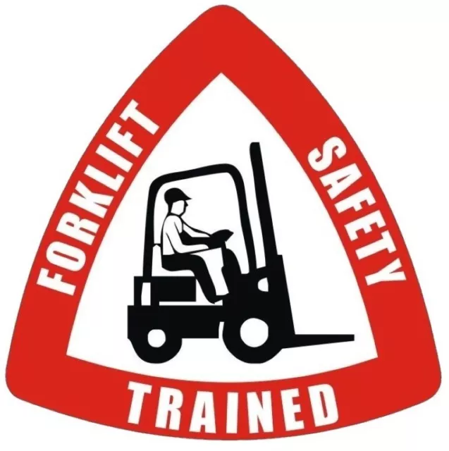 DOPASTICKER Forklift Safety Trained Sticker Hard Hat Sticker Laptop ...