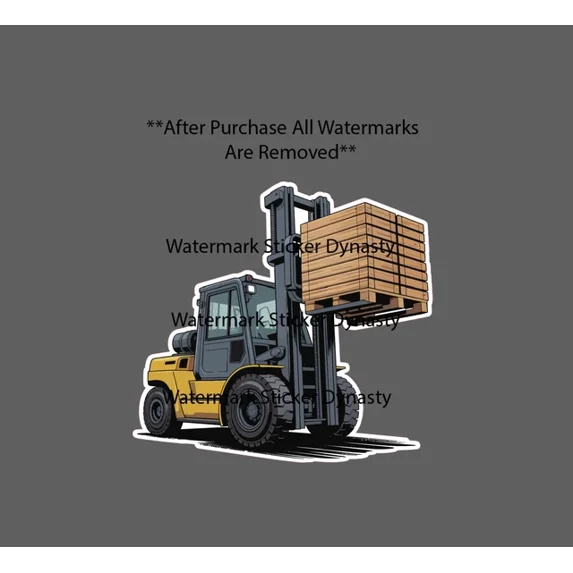 DOPASTICKER Forklift Sticker Work Warehouse Job Construction Sticker - Walmart.com