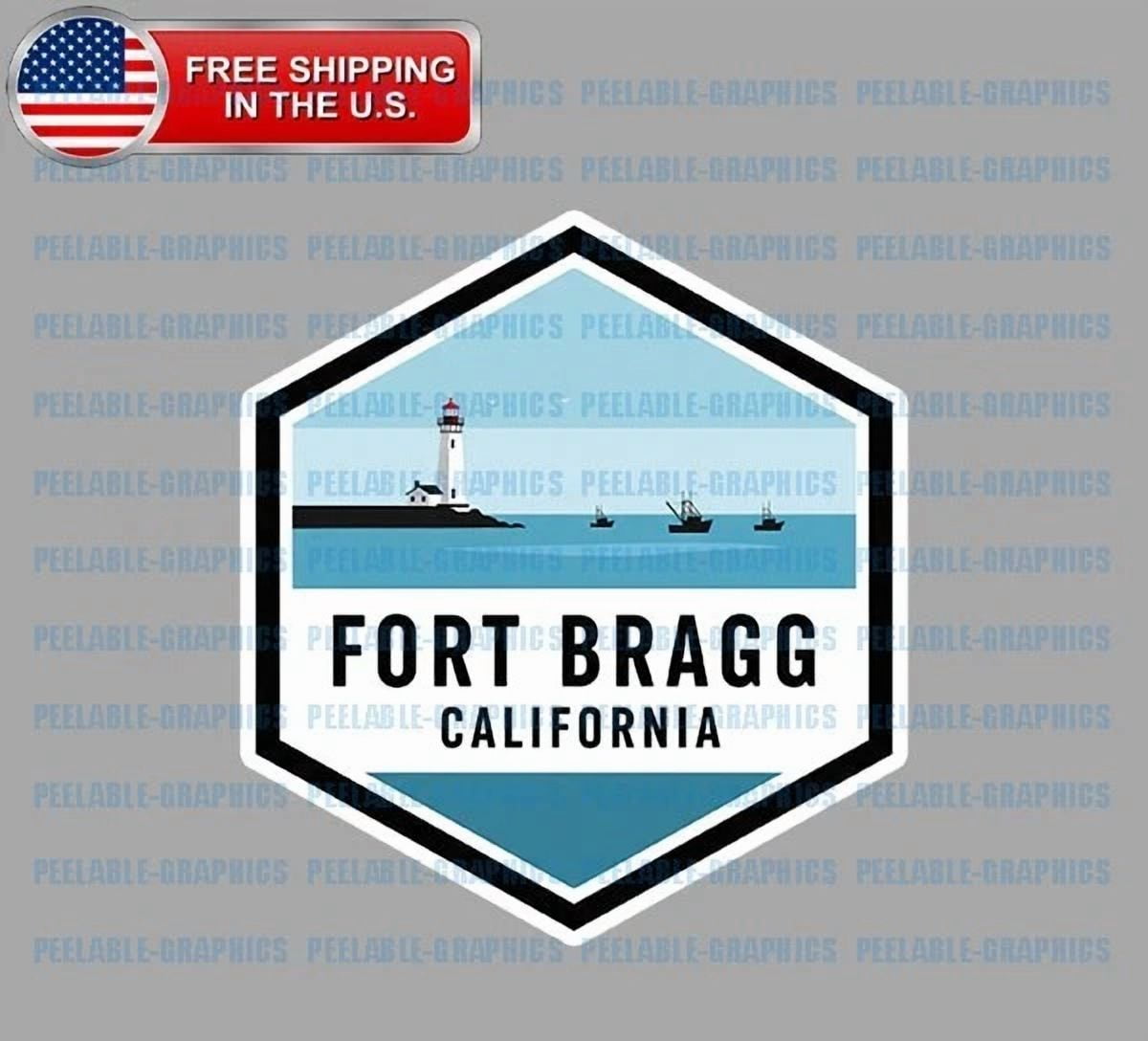 DOPASTICKER Fort Bragg California Sticker Toolbox Sticker Phone Sticker ...