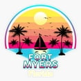 DOPASTICKER Fort Myers Florida Floridian Caribbean Summer Beach ...