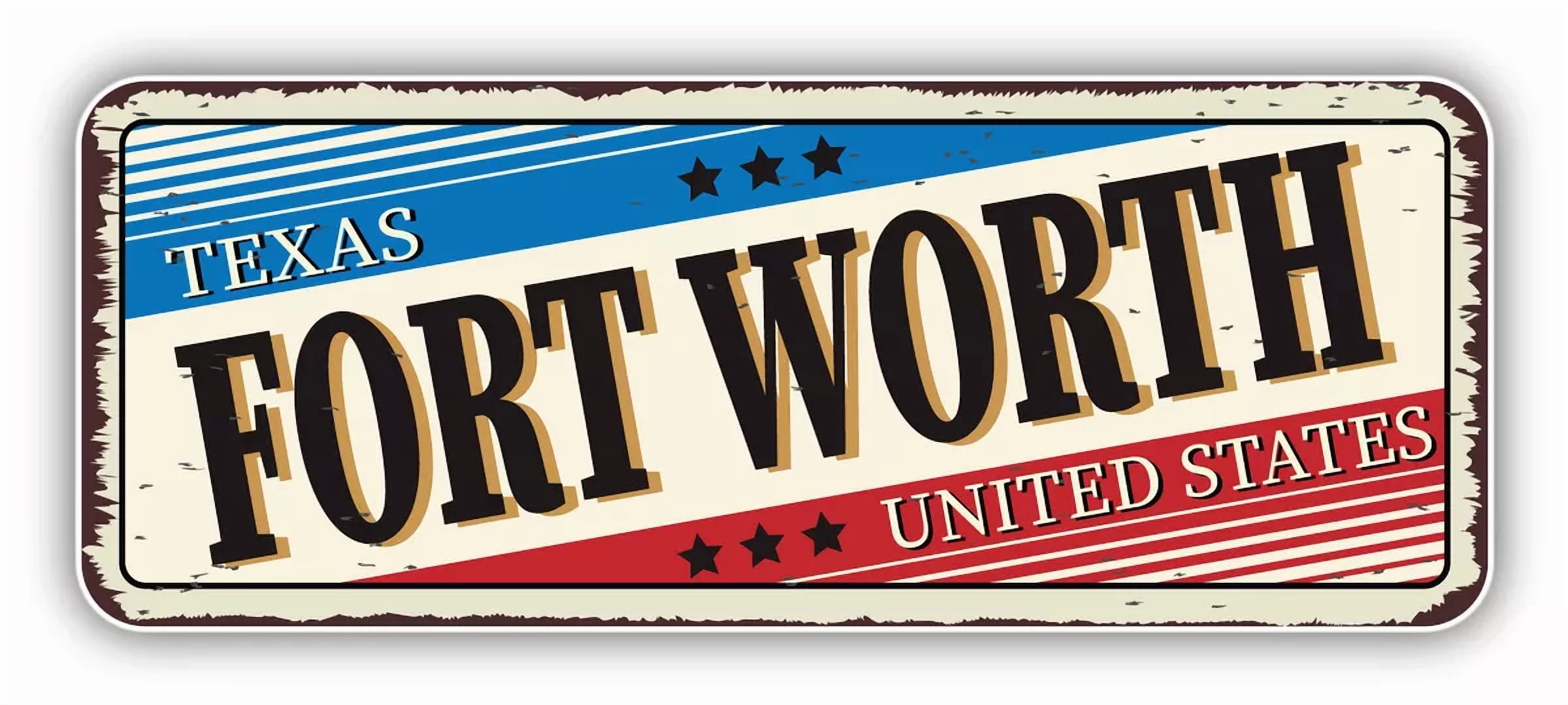 DOPASTICKER Fort Worth City Texas Usa Retro Sticker Gift You ...