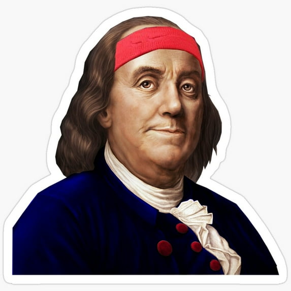 DOPASTICKER Founding Father Headband Sticker Fourth Of July Sticker ...