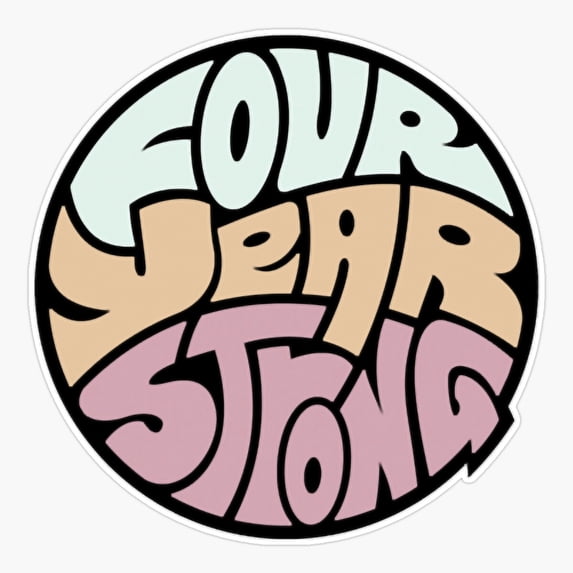 DOPASTICKER Four Years Strong Sticker, Phone Sticker Water Bottle ...