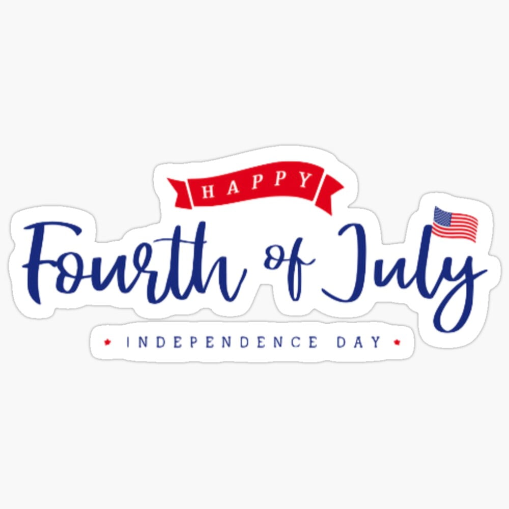 DOPASTICKER Fourth Of July Sticker Fourth Of July Sticker, Memorial Day ...