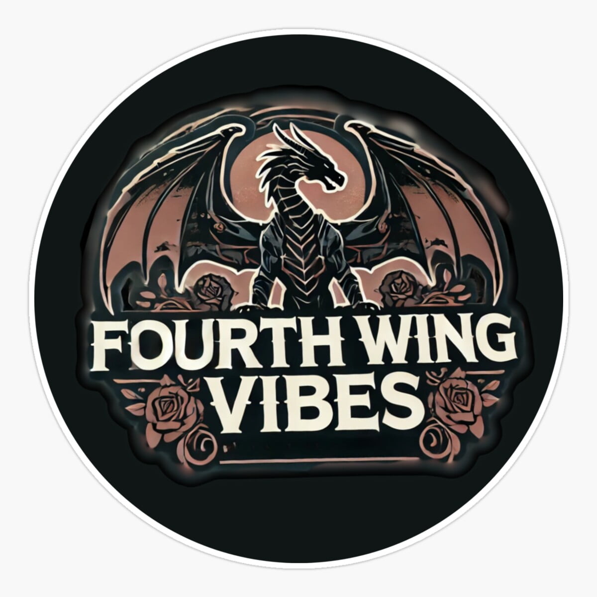 DOPASTICKER Fourth Wing Vibes Sticker, Phone Sticker Car Stickers ...