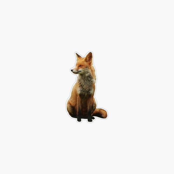 DOPASTICKER Fox Sticker, Phone Sticker Water Bottle Sticker Car Sticker ...