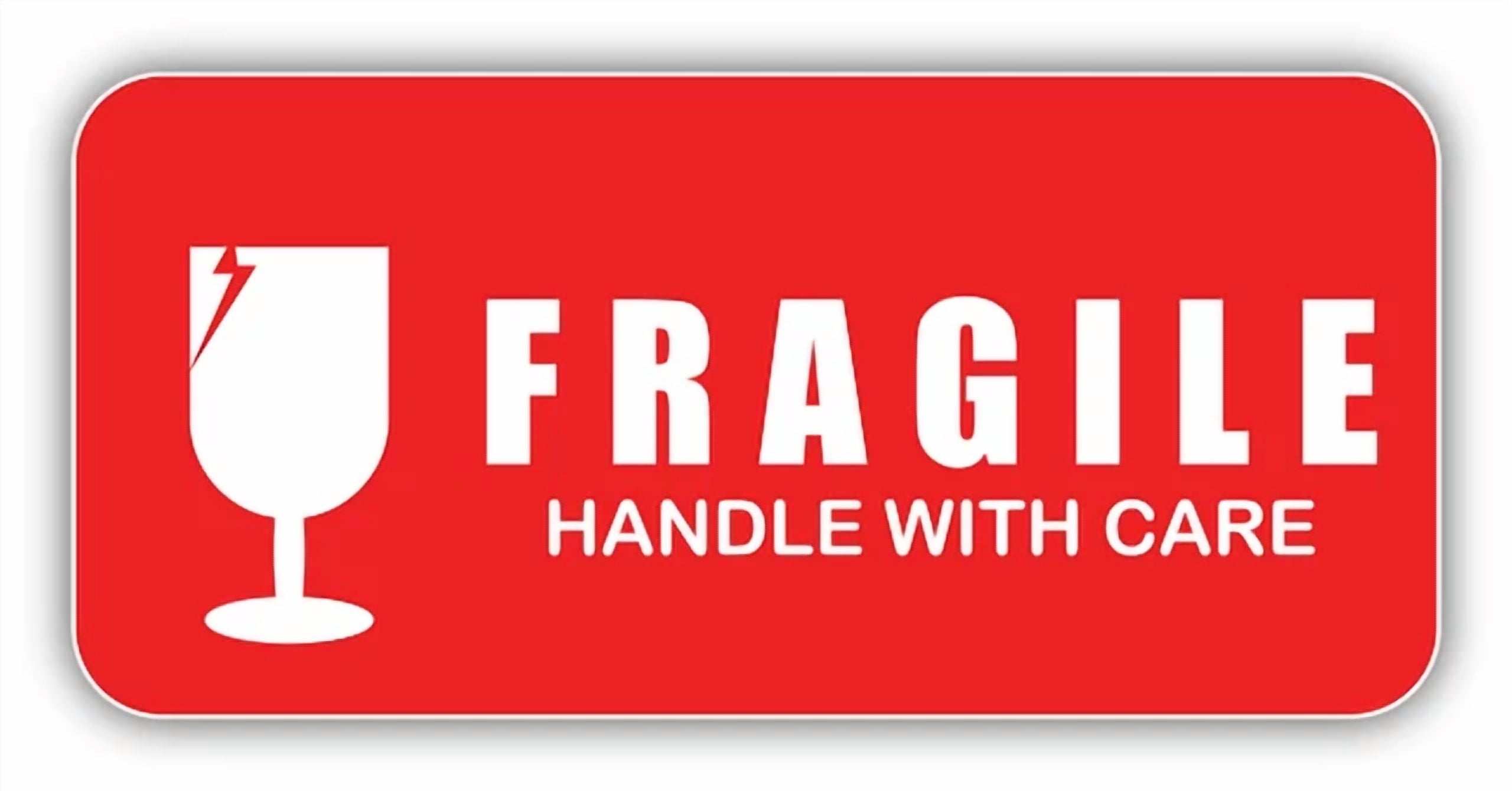 DOPASTICKER Fragile Handle With Care Sticker Decal Phone Decal Water ...