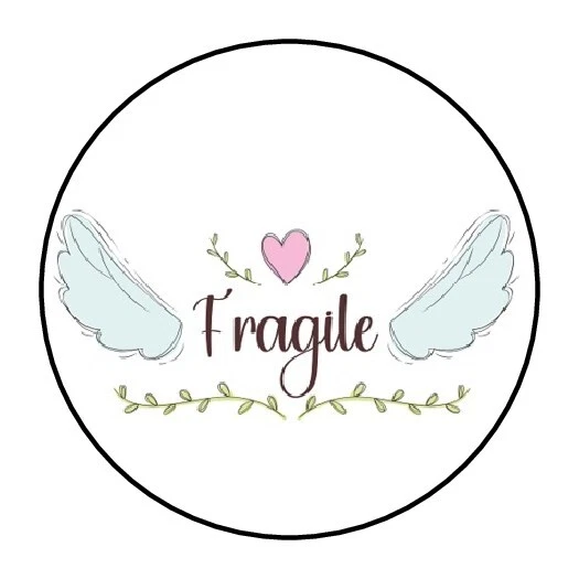 DOPASTICKER Fragile Package Stickers Small Business Phone Decal Water ...