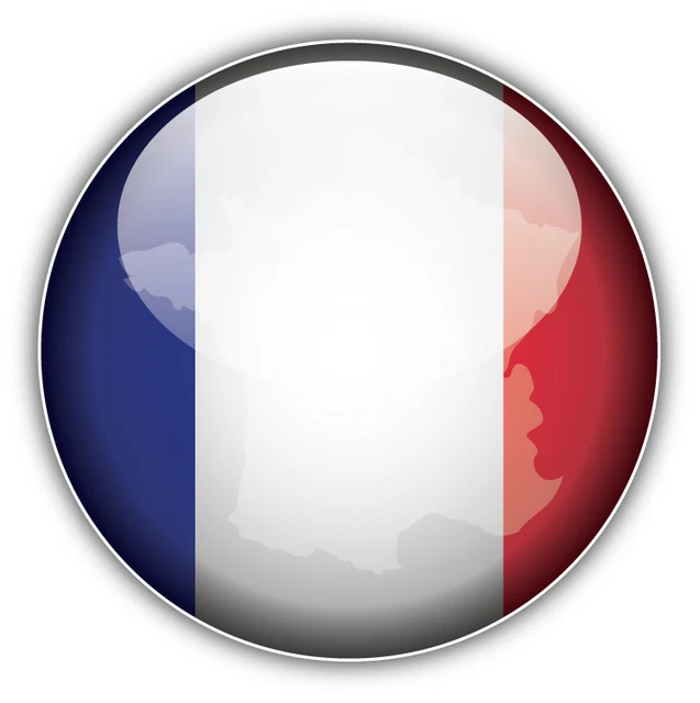 DOPASTICKER France Map Flag Sticker Decal Phone Decal Water Bottle ...