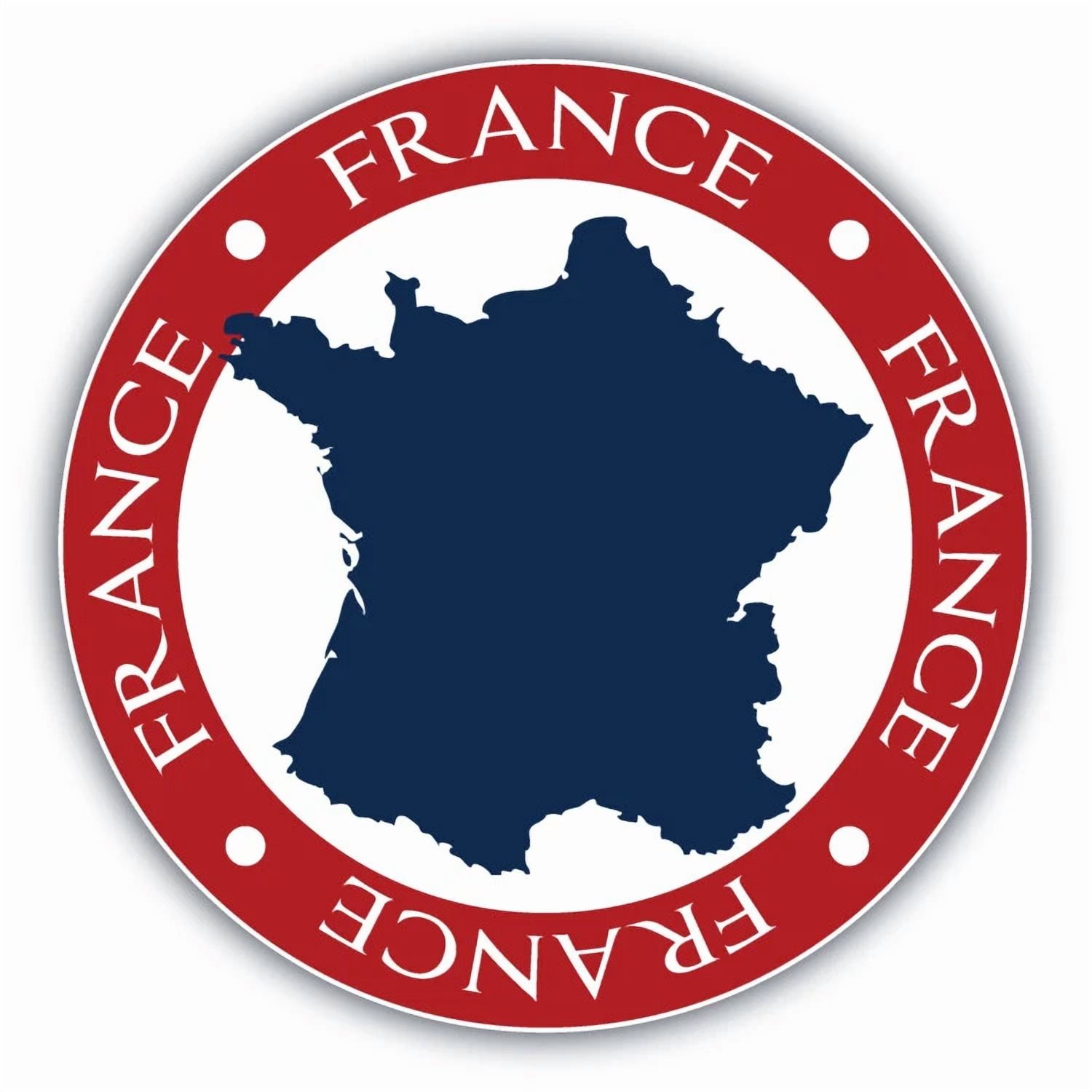 DOPASTICKER France Map Label Car Bumper Sticker Decal Gift You ...