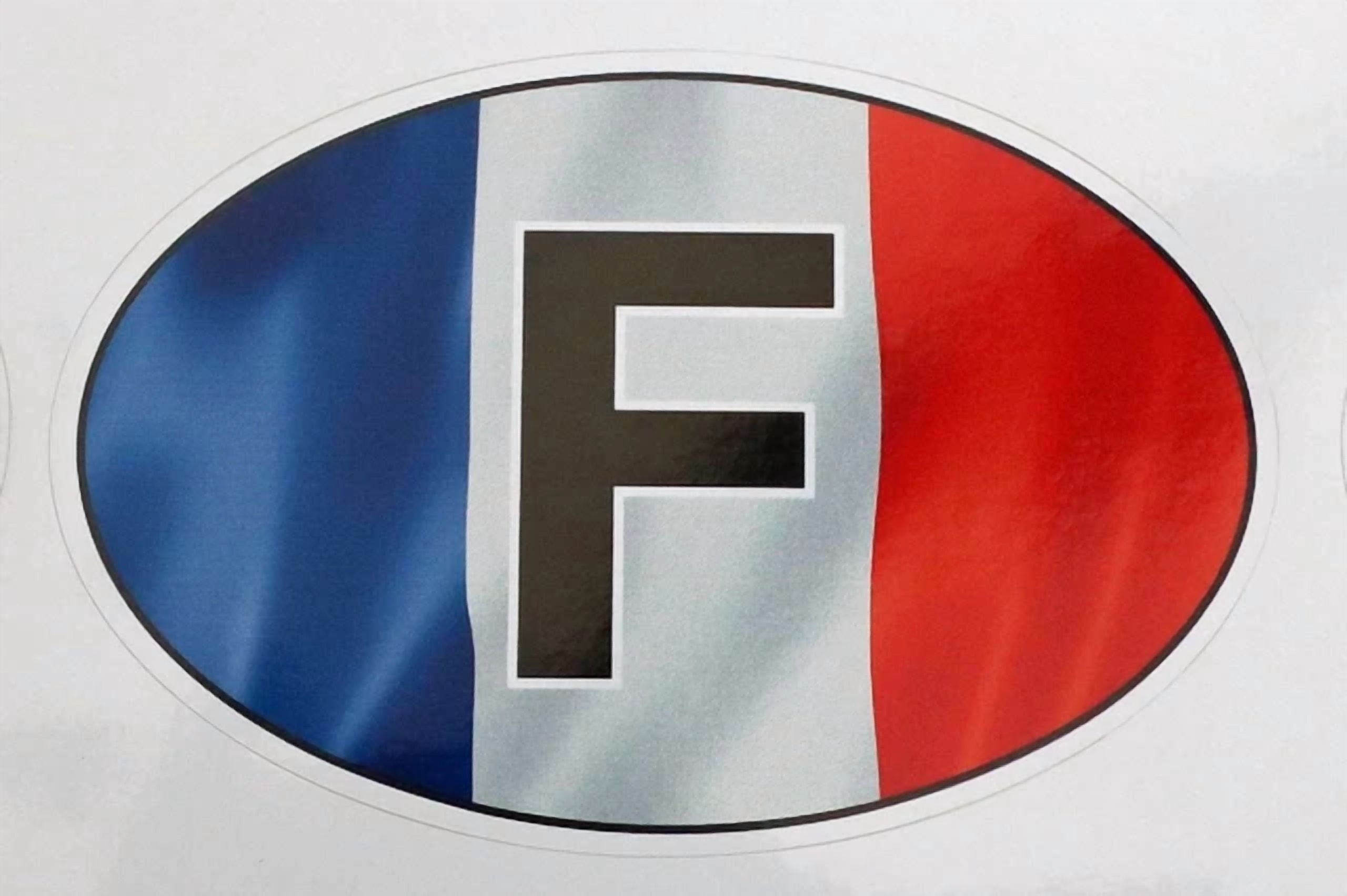 DOPASTICKER France Oval Car Sticker, Laptop, Water Bottle Phone Decal ...