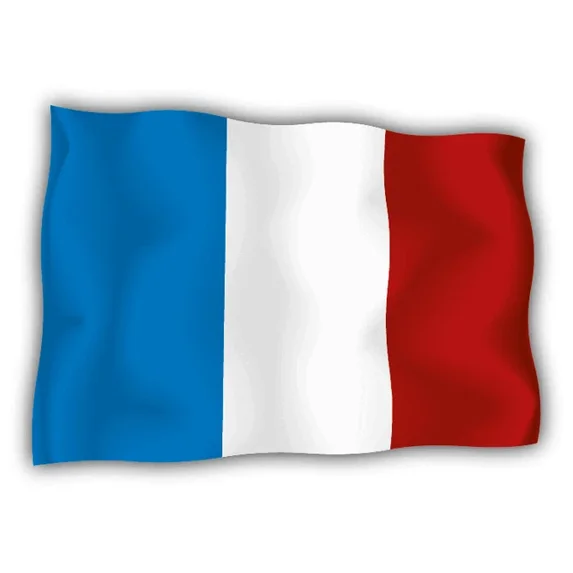 DOPASTICKER France Wave Flag Sticker Decal Phone Decal Water Bottle ...