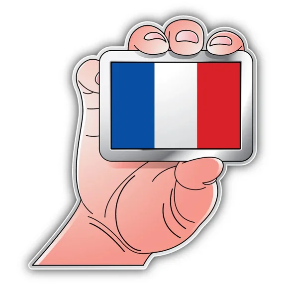 DOPASTICKER France World Flag Hand Car Bumper Sticker Decal Gift You ...
