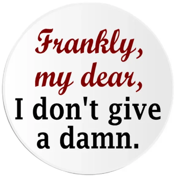 DOPASTICKER Frankly My Dear, I Don'T Give A Damn Sticker Phone Decal ...