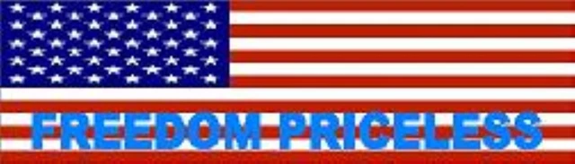 DOPASTICKER Freedom Priceless Sticker Us Flag Sticker Hard Hat Sticker ...