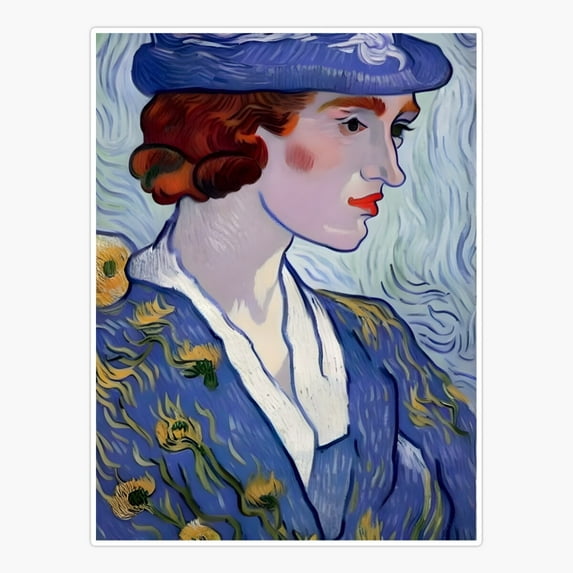 DOPASTICKER French Allure No. 26A. Naive Painting Post- Impressionism ...