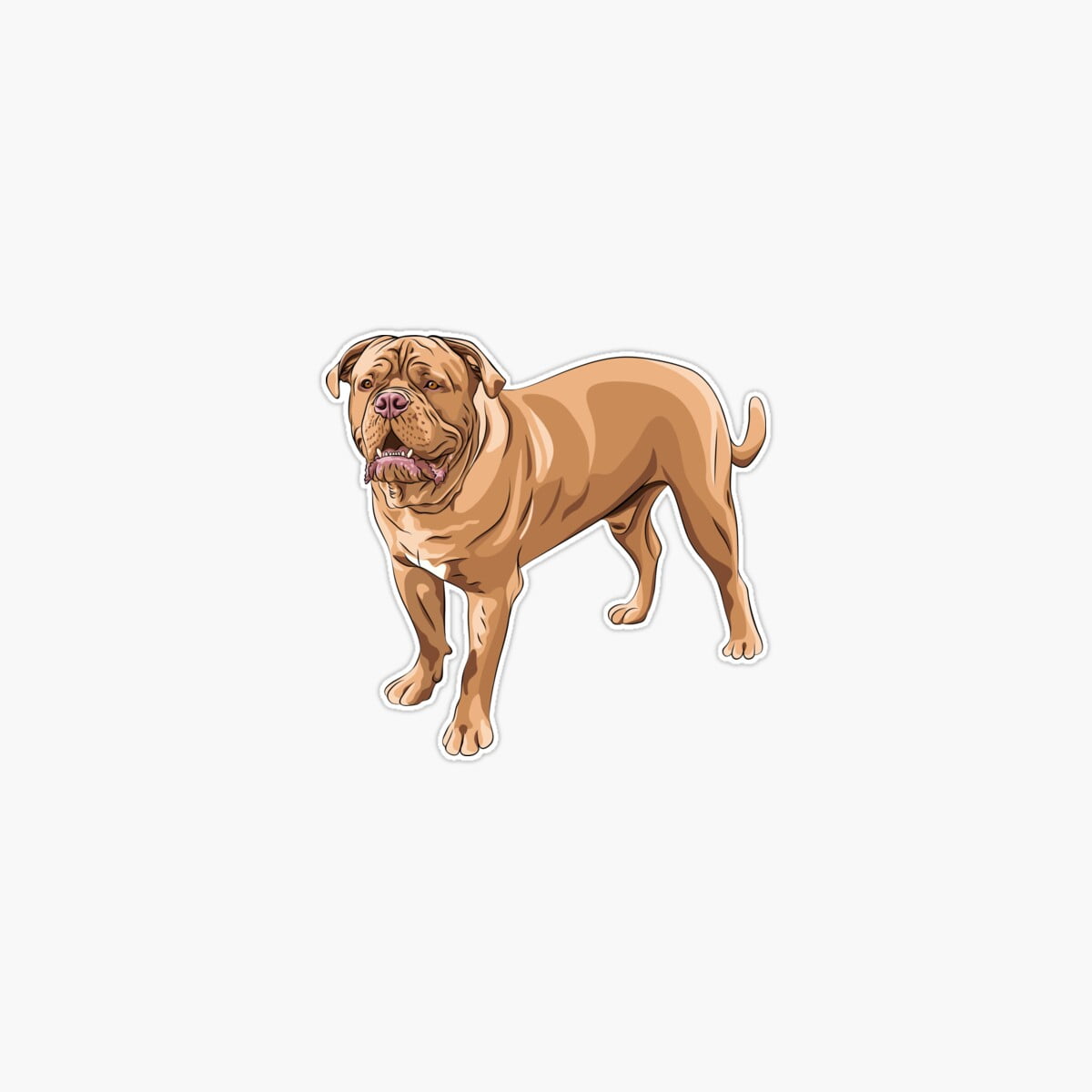 DOPASTICKER French Mastiff Sticker, Phone Sticker Water Bottle Sticker ...