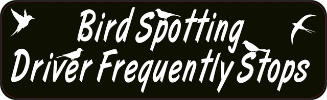 DOPASTICKER Frequently Stops Bird Spotting Sticker Phone Sticker, Latop ...