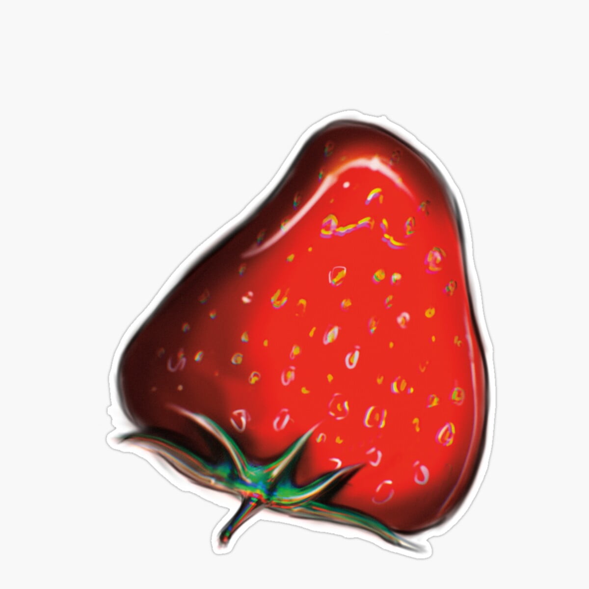 DOPASTICKER Fresh Summer Strawberry Sticker, Phone Sticker Car Sticker ...