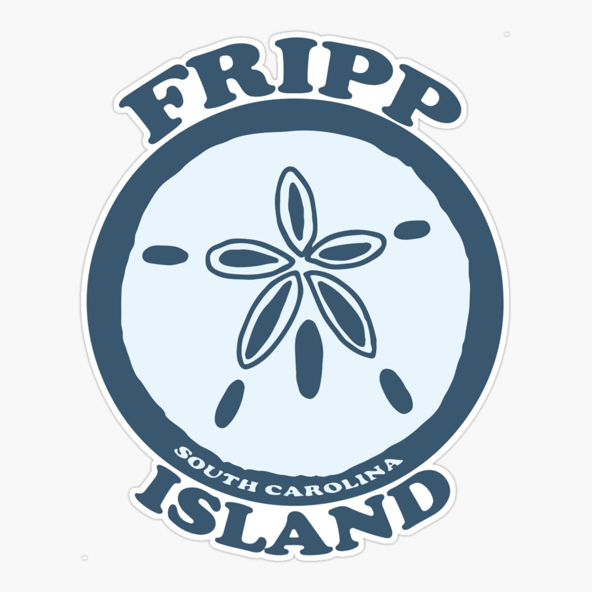 DOPASTICKER Fripp Island, South Carolina. Sticker, Phone Sticker Car ...