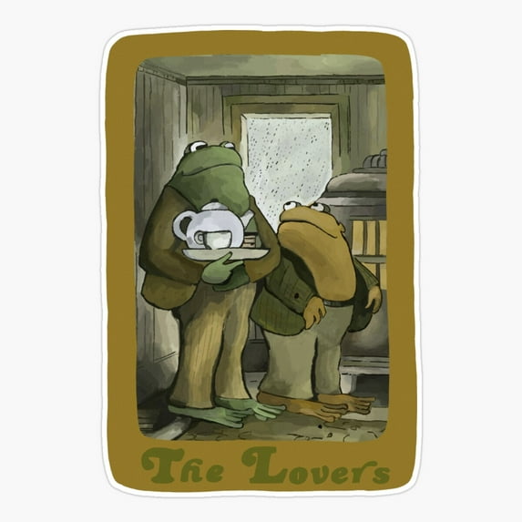 DOPASTICKER Frog And Toad Tarot Sticker, Phone Sticker Water Bottle ...