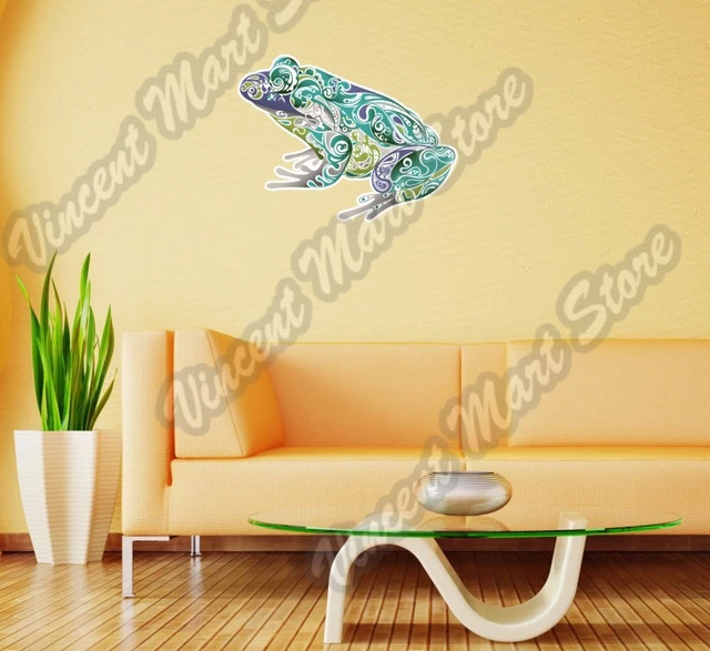 DOPASTICKER Frog Bullfrog Abstract Colorful Wall Sticker Room Interior ...
