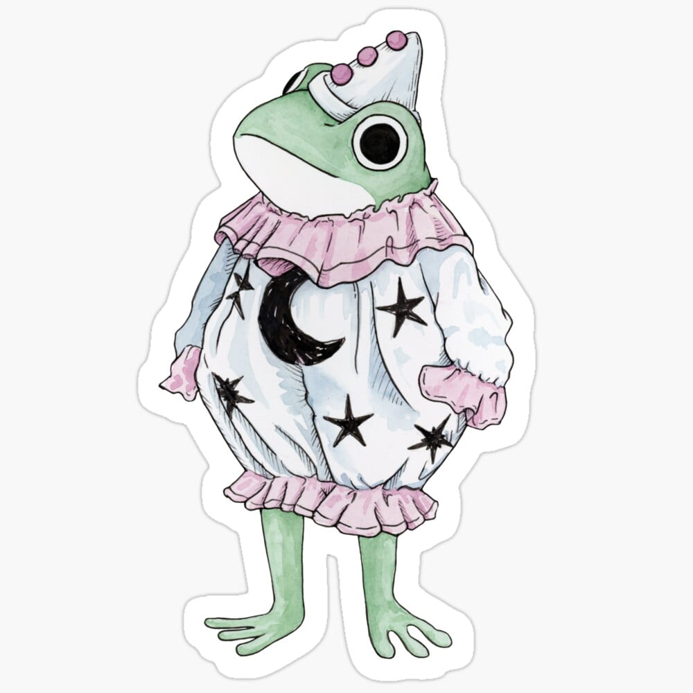 DOPASTICKER Frog Clown Sticker Phone Sticker, Latop Sticker, Lover Gift ...