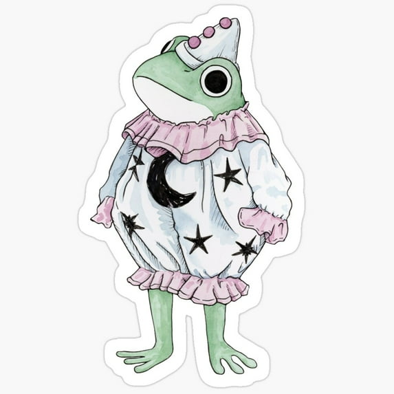 DOPASTICKER Frog Clown Sticker Phone Sticker, Latop Sticker, Lover Gift ...