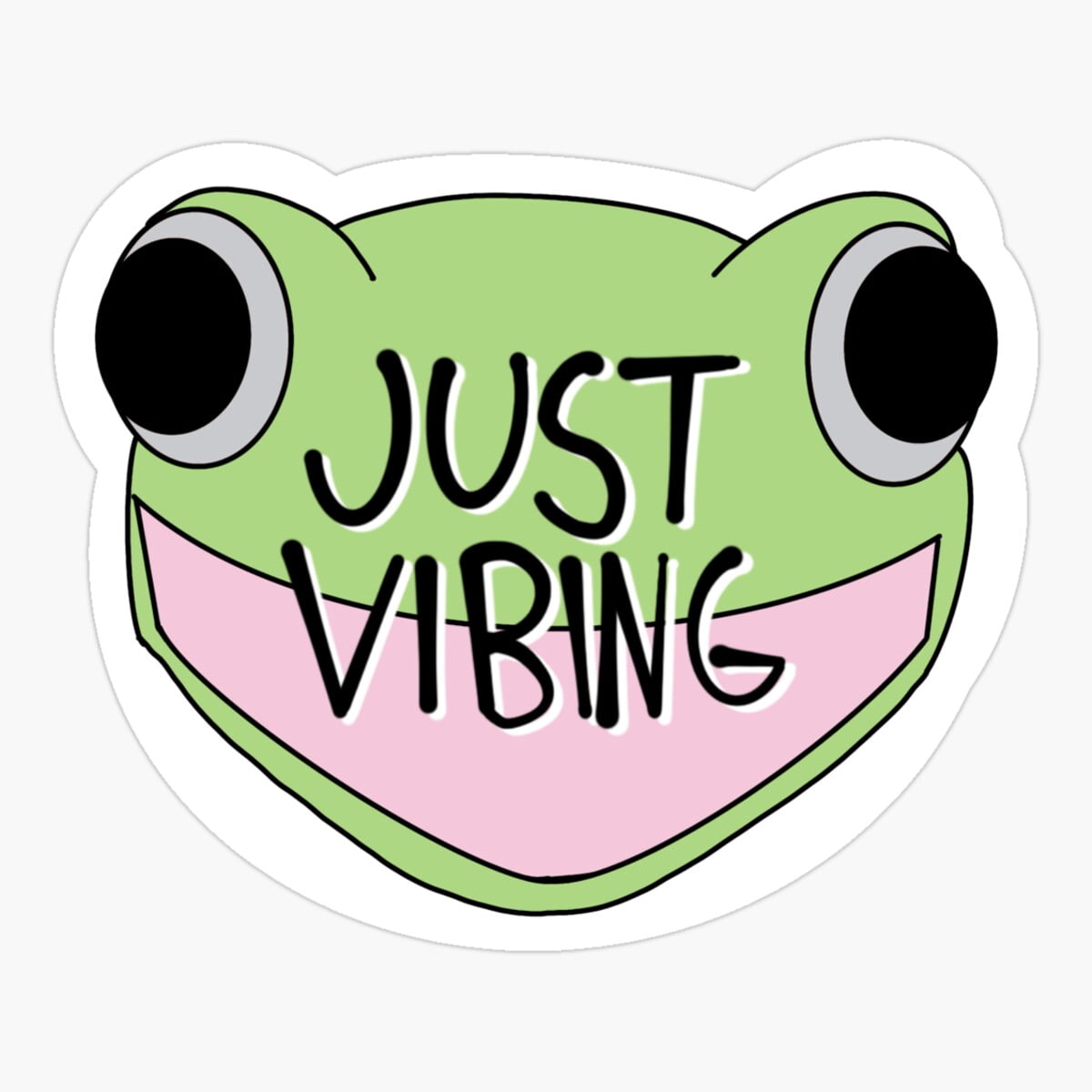 DOPASTICKER Frog Life Sticker, Phone Sticker Car Stickers, Birthday ...