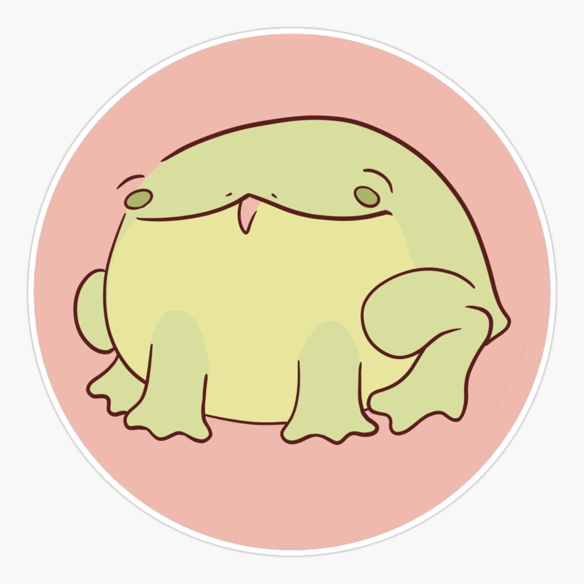 DOPASTICKER Froggy Friend Sticker, Phone Sticker Water Bottle Sticker ...