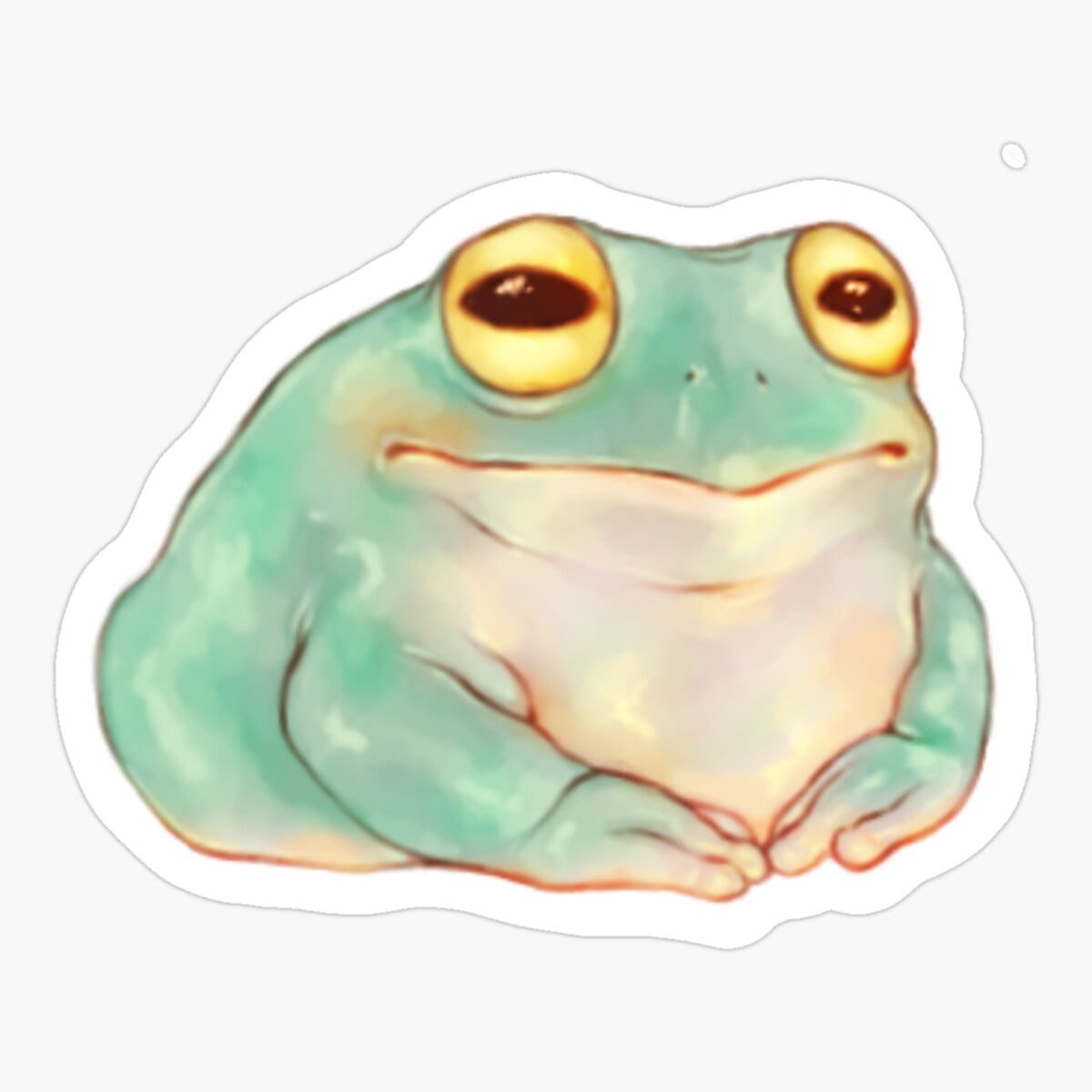 DOPASTICKER Froggy Sticker, Phone Sticker Water Bottle Sticker Car ...