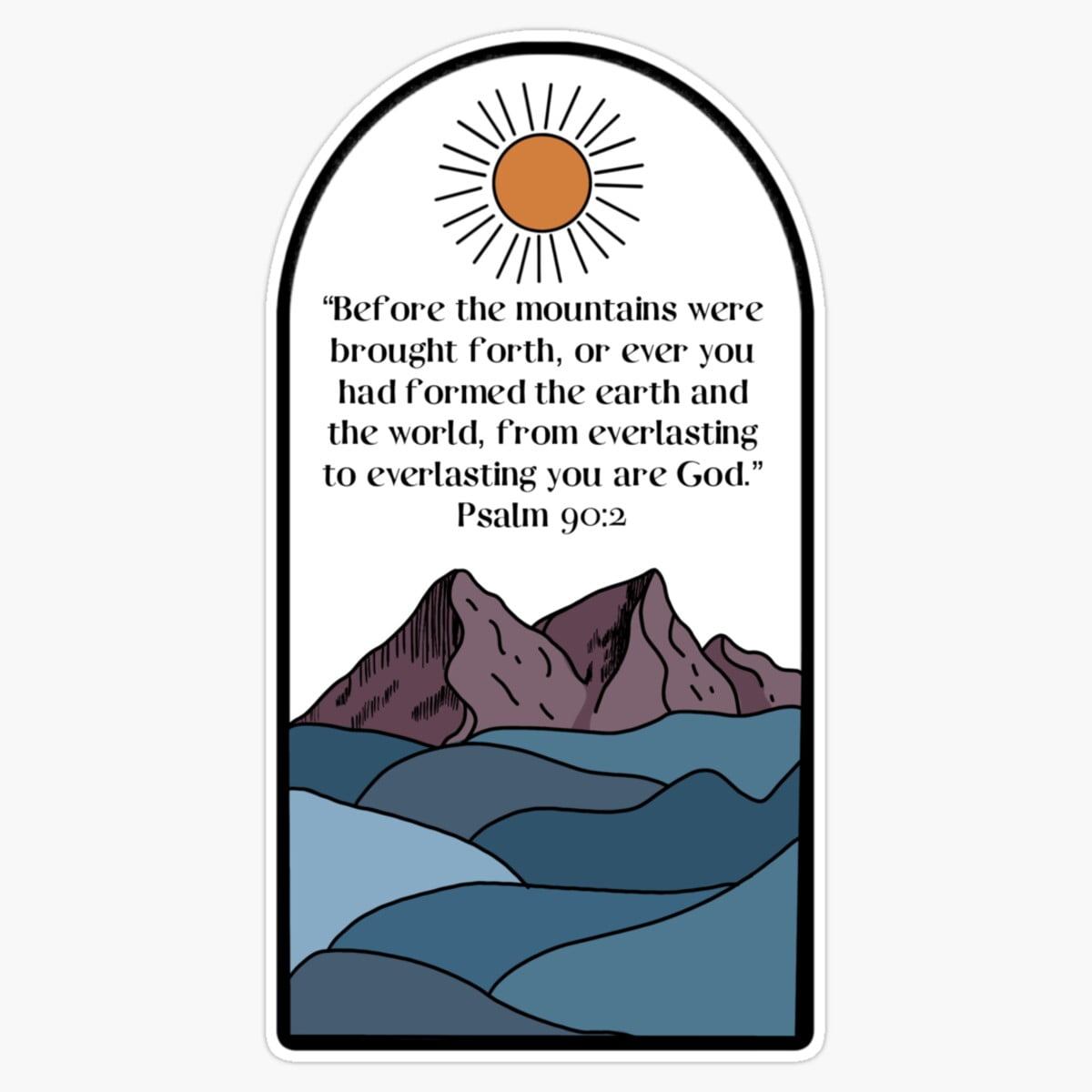 DOPASTICKER From Everlasting (Psalm 90:2) Sticker, Phone Sticker Car ...