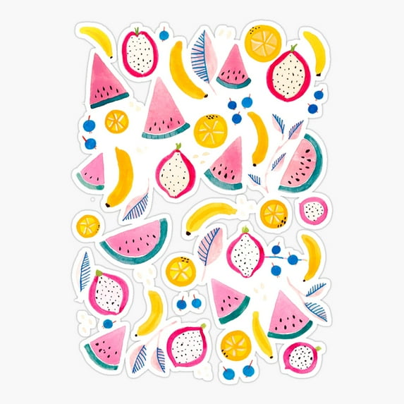 DOPASTICKER Fruit Salad Sticker, Phone Sticker Water Bottle Sticker Car ...