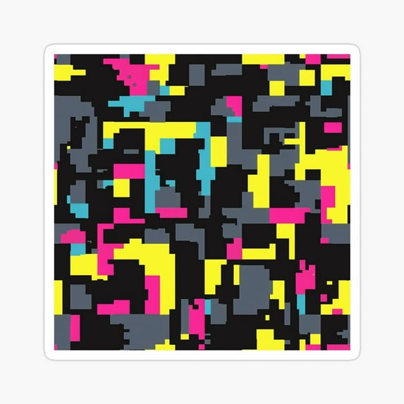 DOPASTICKER Full Cyber Camouflage Sticker Decorative Laptop, Phone ...