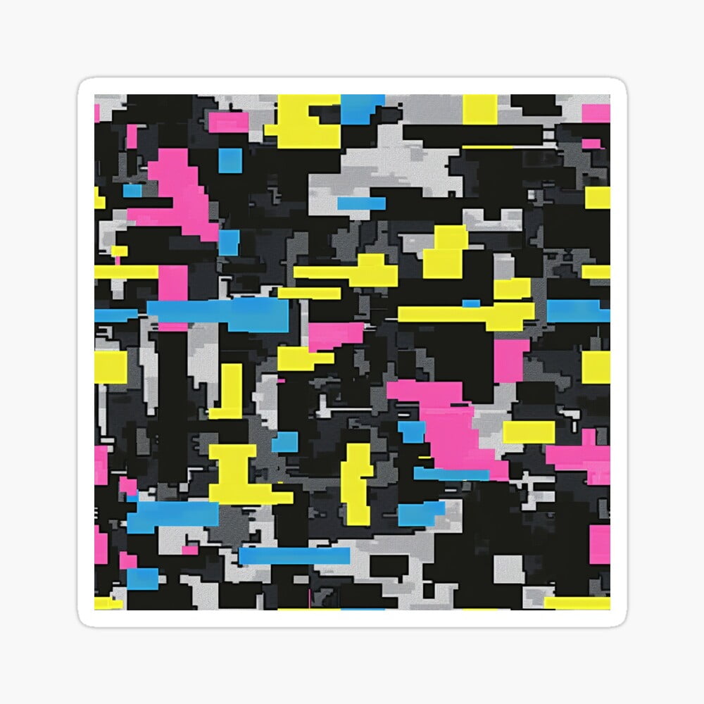 DOPASTICKER Full Cyber Camouflage Sticker Decorative Laptop, Phone ...