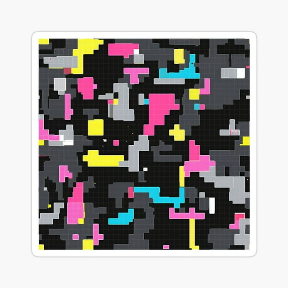 DOPASTICKER Full Cyber Camouflage Sticker Decorative Laptop, Phone ...