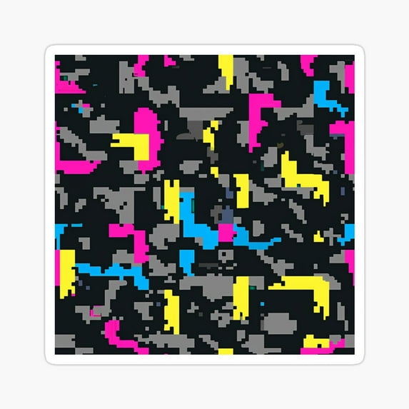 DOPASTICKER Full Cyber Camouflage Sticker Decorative Laptop, Phone ...